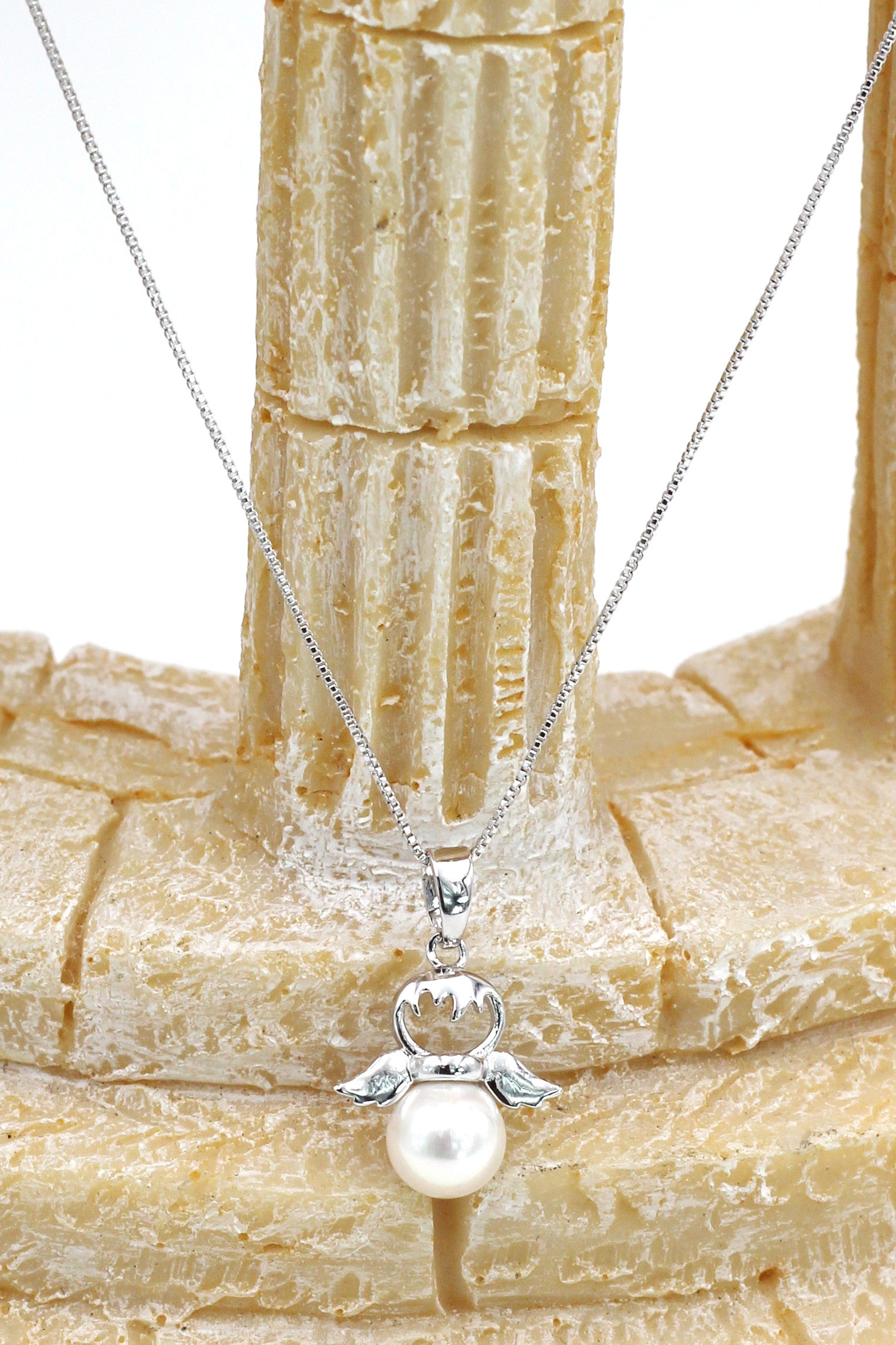 lovely pearl angel necklace – Ocean Fashion